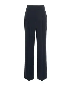 Max Mara Pleated Casual Trousers - Midnight Blue