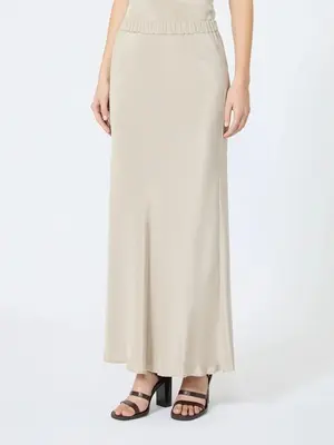 Max Mara Elastic Waist Midi Skirt