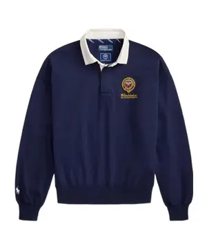 Polo Ralph Lauren Wimbledon Embroidered-logo Cotton Polo Shirt - Navy