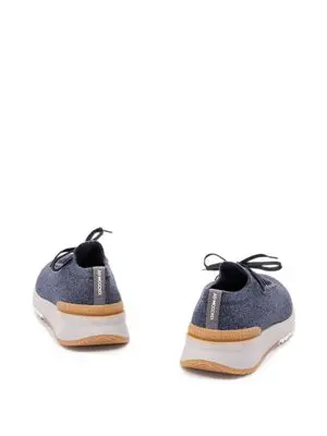 Brunello Cucinelli Knitted Lace-up Sneakers