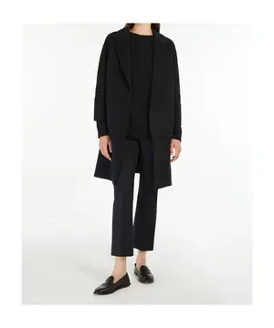 Max Mara Short Double-faced Wool Coat