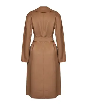 Max Mara Cles Belted Robe Coat - Camel