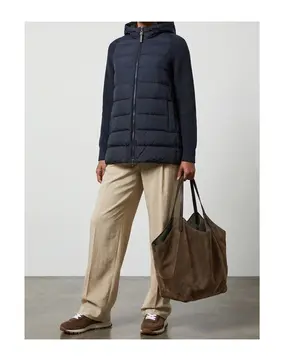 Brunello Cucinelli Shiny Zipped Pull Down Jacket