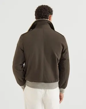 Brunello Cucinelli Detachable Shearling Collar Bomber Jacket - No