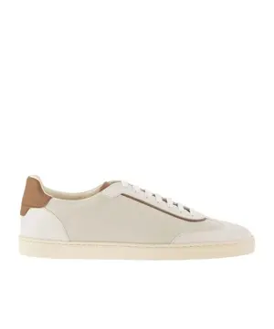 Brunello Cucinelli Lace-up Low-top Casual Shoes - Nude