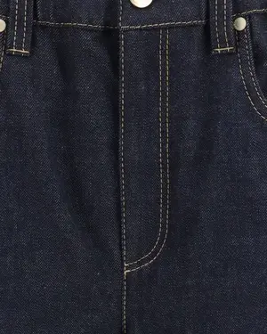 Brunello Cucinelli Contrast Stitch Wide-leg Jeans - Black