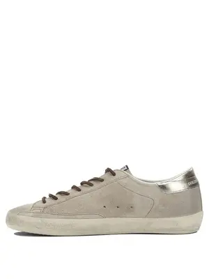 GOLDEN GOOSE Super Star Distressed Low-top Sneakers - Nude