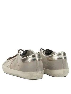 GOLDEN GOOSE Super Star Distressed Low-top Sneakers - Nude