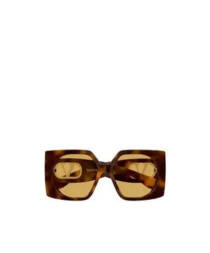 Valentino Garavani Oversized Square Frame Sunglasses - Brown