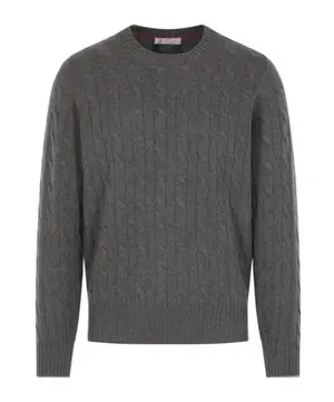 Brunello Cucinelli Cable-knit Cashmere Sweater - Black