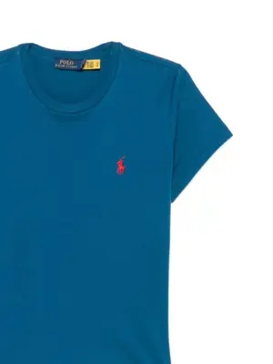 Polo Ralph Lauren Logo Embroidered Crewneck T-shirt - Blue