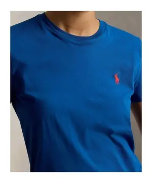 Polo Ralph Lauren Logo Embroidered Crewneck T-shirt - Blue