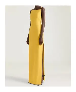 Givenchy Sliced Long Dress In Crepe Cady