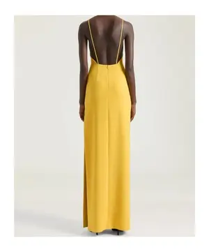 Givenchy Sliced Long Dress In Crepe Cady