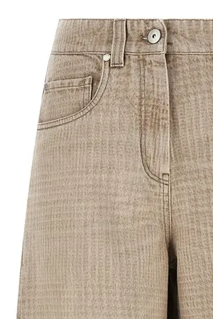 Brunello Cucinelli Monile-detail Wide Barrel Jeans