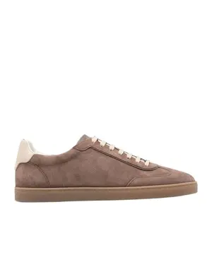 Brunello Cucinelli Suede Lace-up Sneakers - Brown