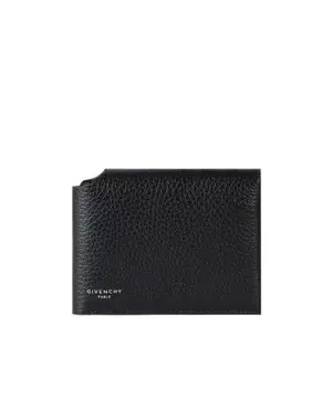 Givenchy Fold Wallet In Grained Leather
