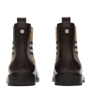 Burberry Leather Pembroke Boots