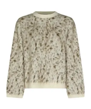 Brunello Cucinelli Brunello Cucinelli Graphic Print Crew Neck Long Sleeve Jumper No