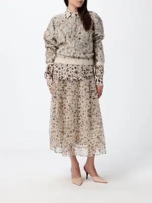 Brunello Cucinelli Graphic Print Crew Neck Long Sleeve Jumper