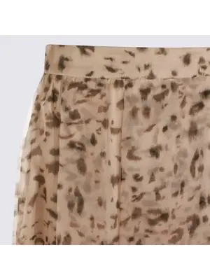 Brunello Cucinelli Flared Midi Skirt - Brown