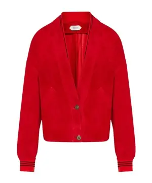 Versace Long-sleeved Casual Jacket - Red