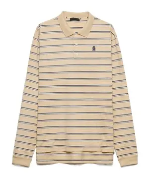 Prada Striped Cotton Piqué Polo Shirt
