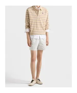 Prada Striped Cotton Piqué Polo Shirt