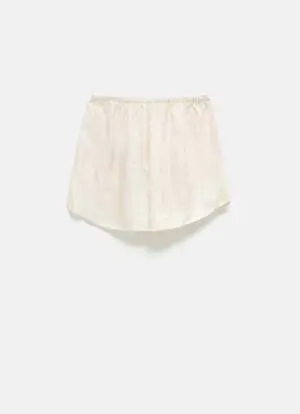 TOTEME Monogram-embroidered Silk Shorts