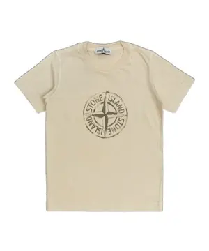 Stone Island Printed T-shirt - Gypsum Color