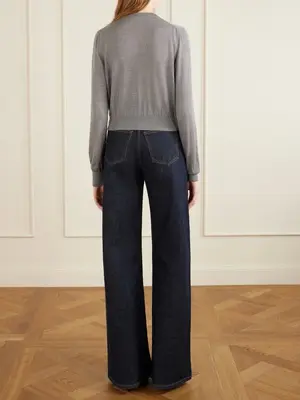 Khaite Tansy Wool And Cashmere-blend Cardigan