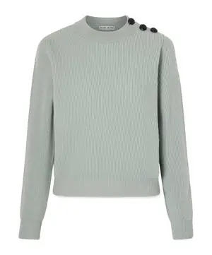 BLAZÉ MILANO Racka Ribbed-knit Wool And Cashmere-blend Sweater - Gray