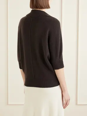 Proenza Schouler Vella Cashmere Polo Collar Sweater
