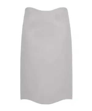 Alaïa Curved Wool Crepe Skirt