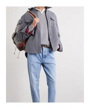 Brunello Cucinelli Collared Long-sleeve Polo Shirt