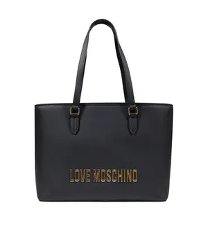 Moschino Double Handle Shoulder Bag - Black