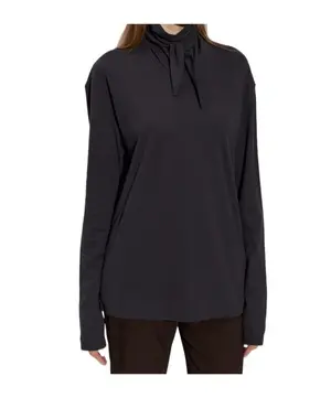 LEMAIRE Tie-neck T-shirt