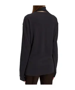LEMAIRE Tie-neck T-shirt