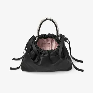 JIMMY CHOO Crystal-detail Drawstring Bucket Bag