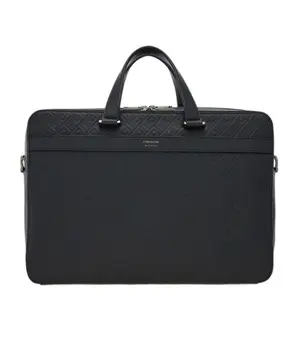 FERRAGAMO Monogram Briefcase - Black