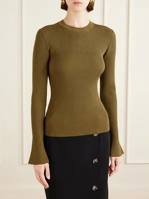 Proenza Schouler Nir Ribbed-knit Top