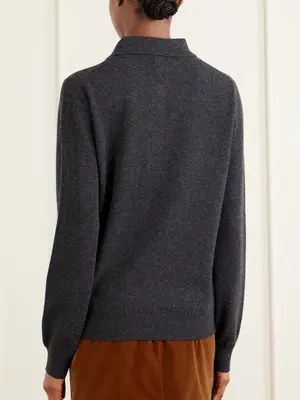 BLAZÉ MILANO Highland Wool And Cashmere Blend Polo Collar Sweater