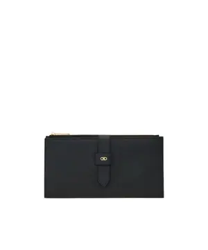 FERRAGAMO Gancini Wallet - Black