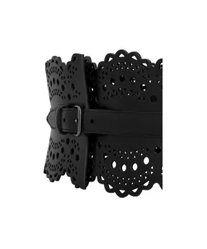 Alaïa Bustier Belt In Vienne Wave Calfskin