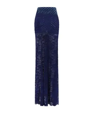 Rabanne Trompe-l'œil-effect Lace Maxi Skirt