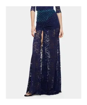 Rabanne Trompe-l'œil-effect Lace Maxi Skirt