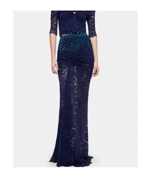 Rabanne Trompe-l'œil-effect Lace Maxi Skirt