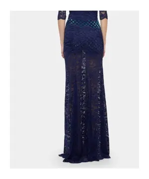 Rabanne Trompe-l'œil-effect Lace Maxi Skirt