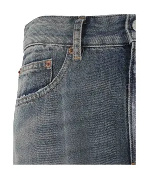 MAISON MARGIELA Distressed Wide Leg Jeans