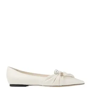 JIMMY CHOO Raffi Ballet Flats - Latte